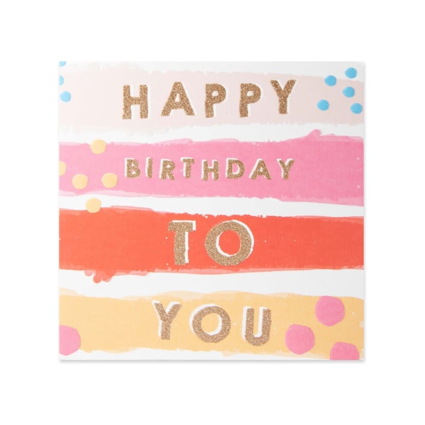 Hallmark Birthday Card - Spots, Stripes & Glitter, Oh My! - Kmart