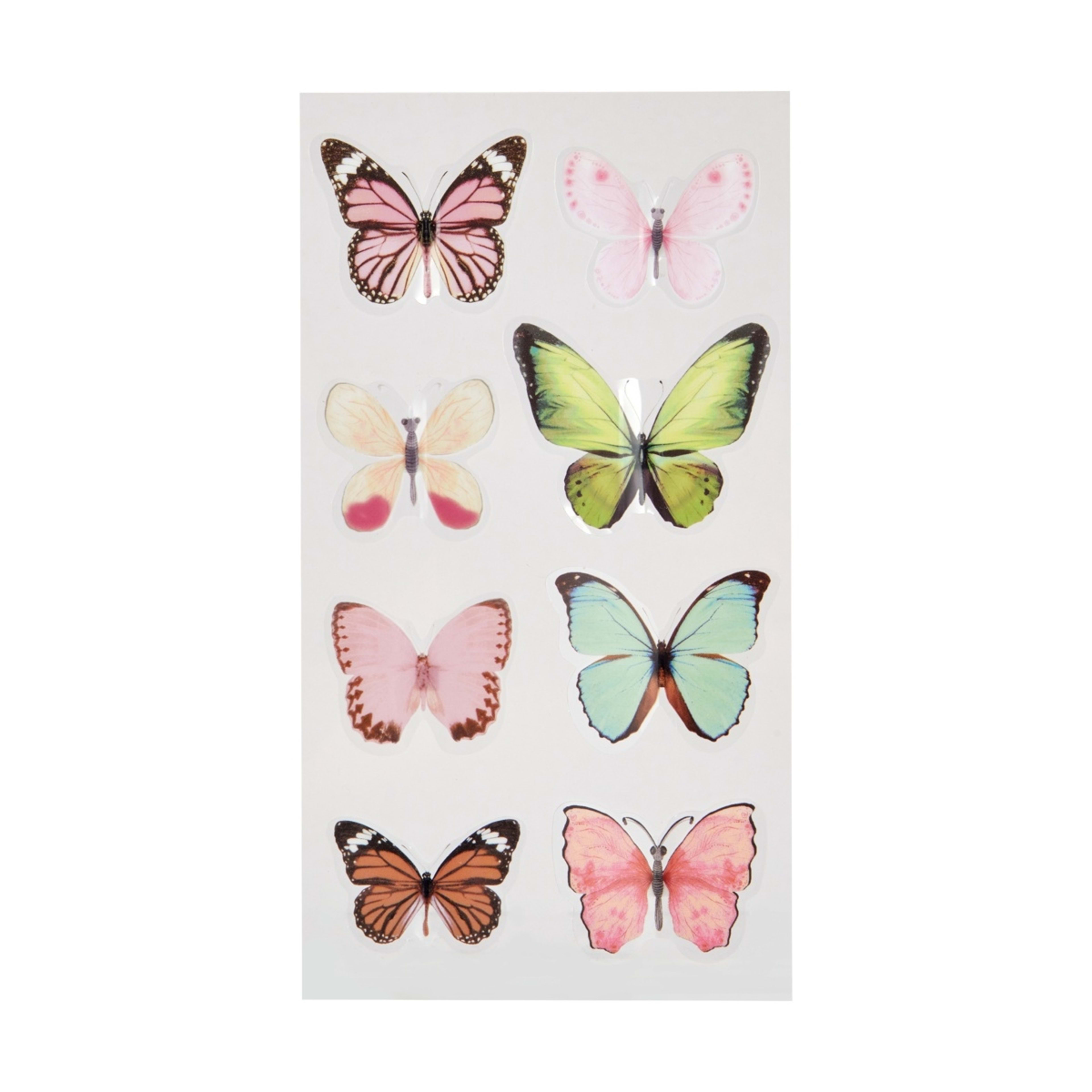 3D Stickers Sheet - Butterfly - Kmart