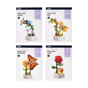 Mini Blocks Flower Series: Plant with Insect - Assorted - Kmart