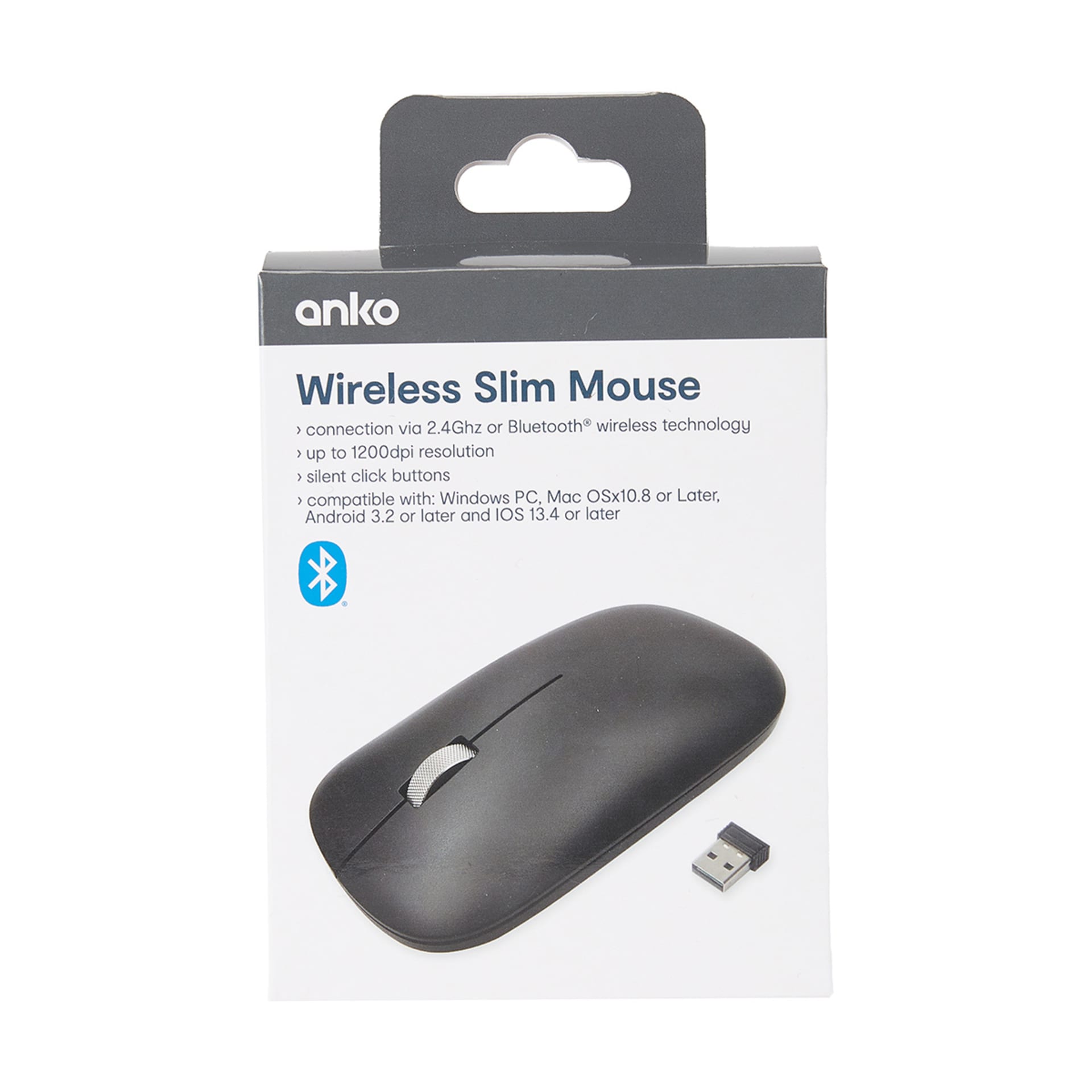Wireless Slim Mouse - Black - Kmart
