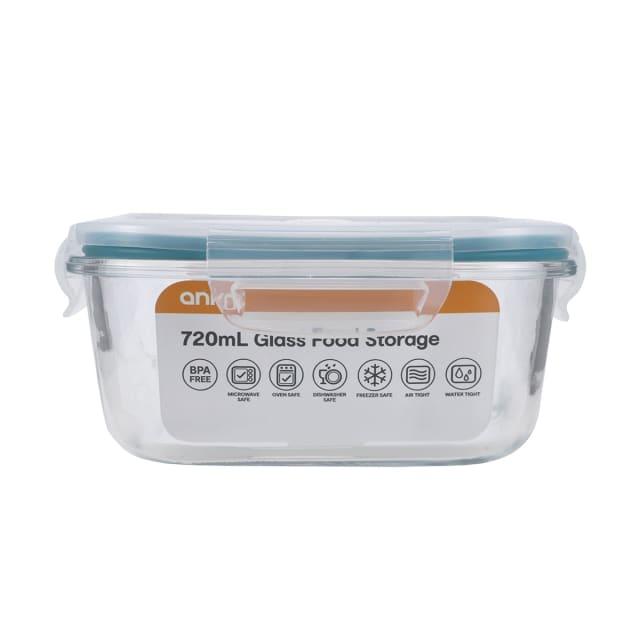 720ml Glass Food Storage Container - Kmart NZ