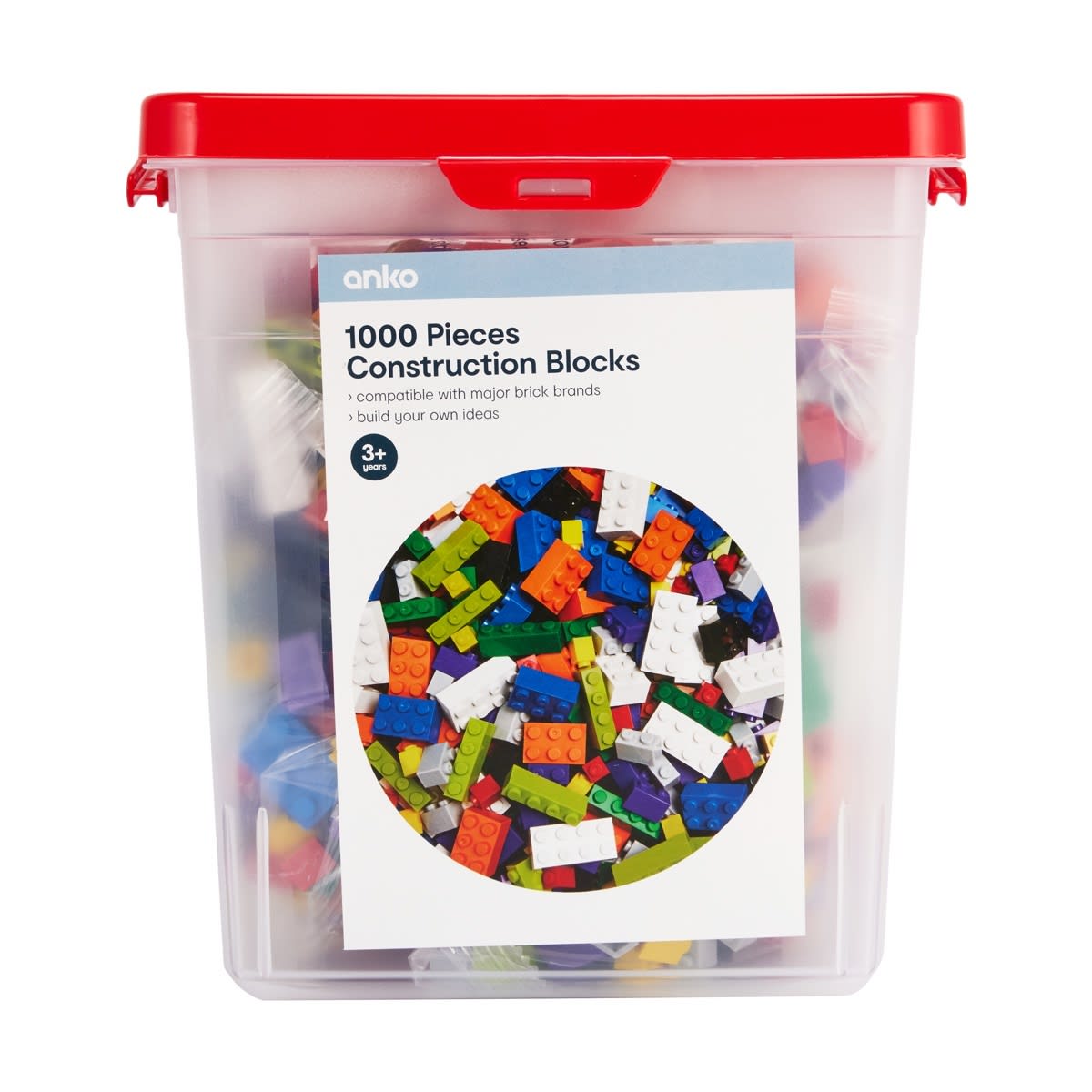 1000 Piece Construction Blocks Set - Kmart NZ
