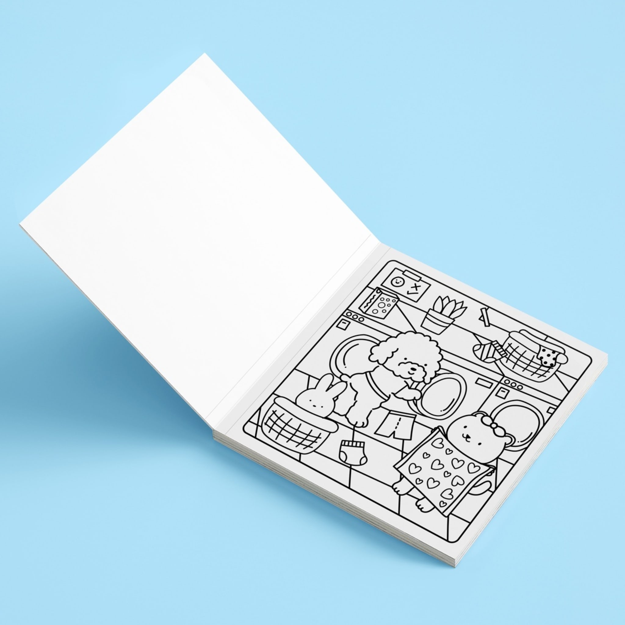 Sunny Vibes Happy Street Cute & Bold Colouring Book - Kmart