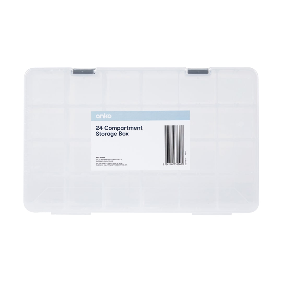 24 Compartment Storage Box - Kmart