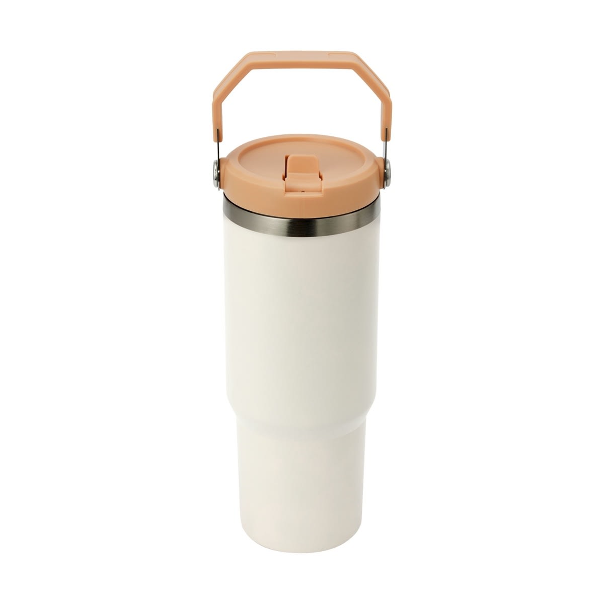 840ml Cream Tumbler with Top Handle - Kmart