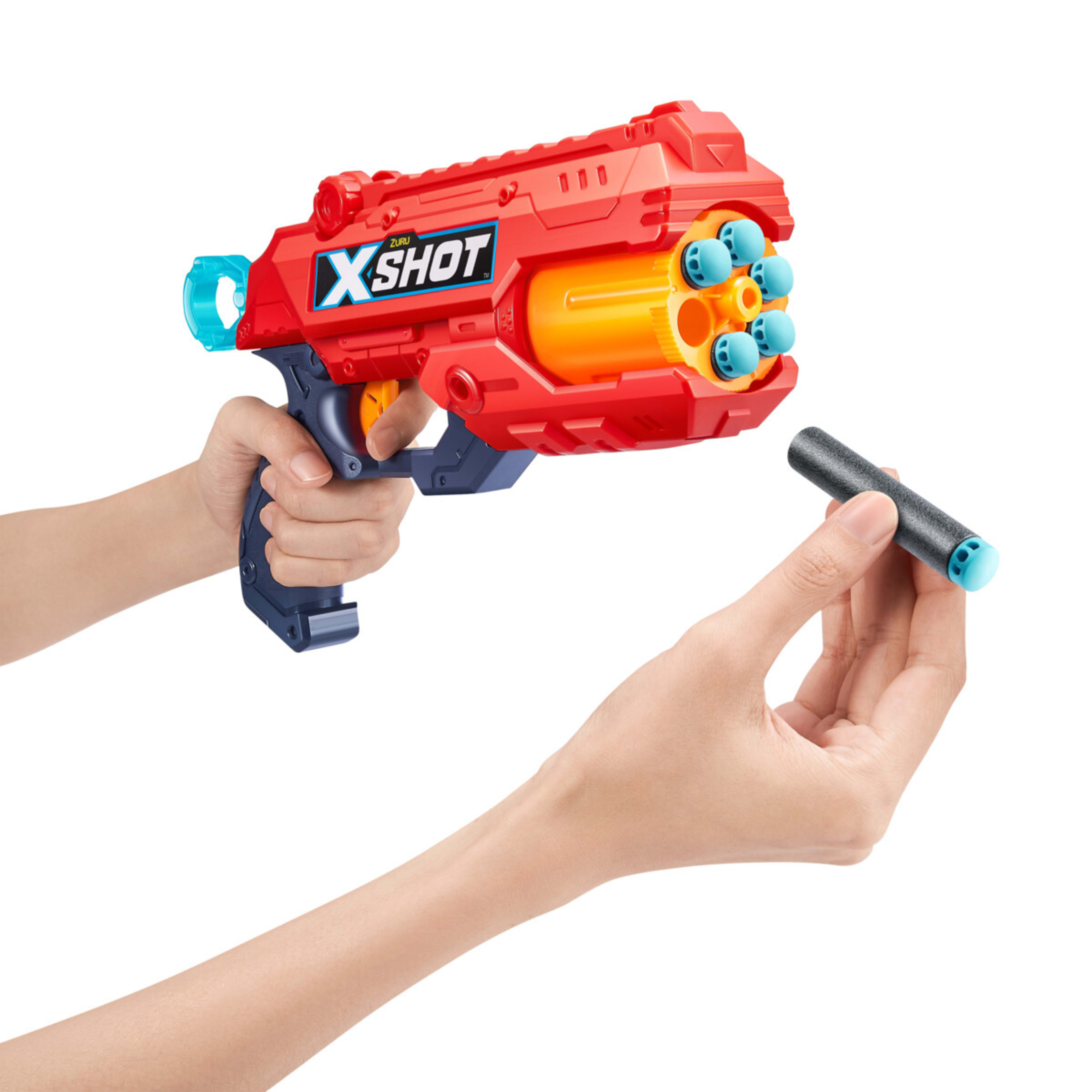 Zuru X-Shot Excel Double Reflex 6 Blaster Double Kickback Blaster Combo ...