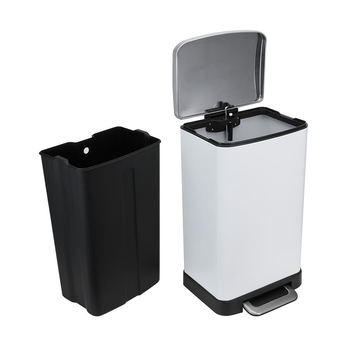30L White Rectangular Bin - Kmart