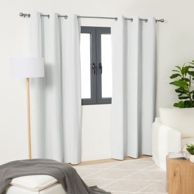 Valletta Block Out Curtain - Snow - Kmart