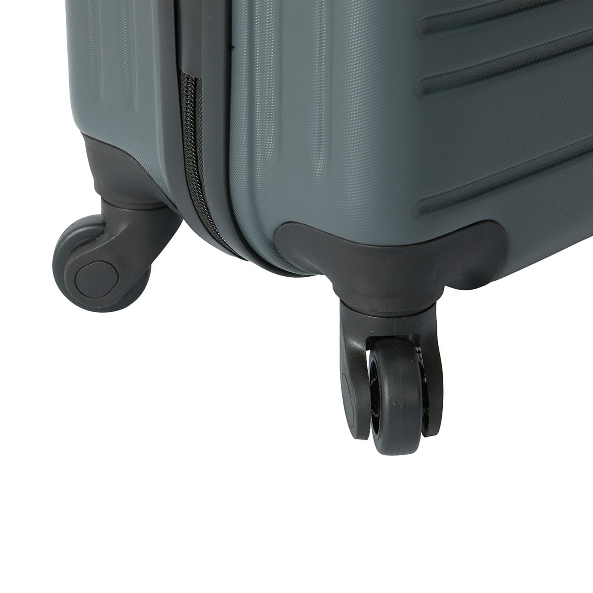 47cm 4 Wheels Carry On Hard Case - Charcoal - Kmart