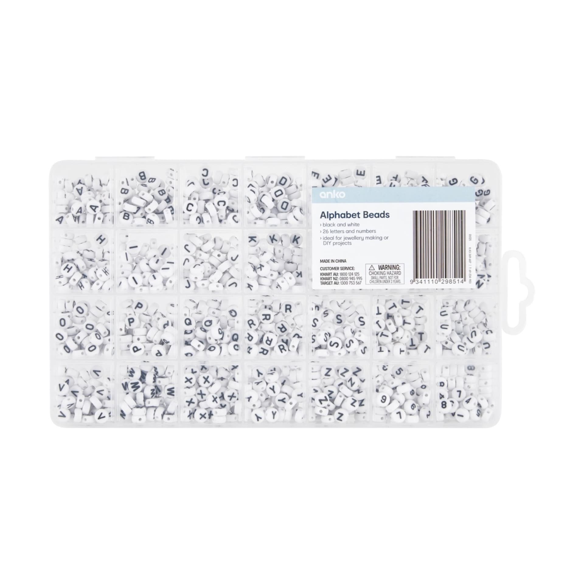 26 Pack Alphabet Beads Set - Kmart