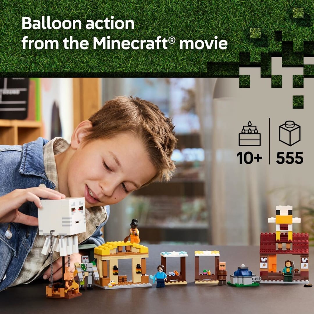 LEGO Minecraft The Ghast Balloon Village Attack 21273 - Kmart