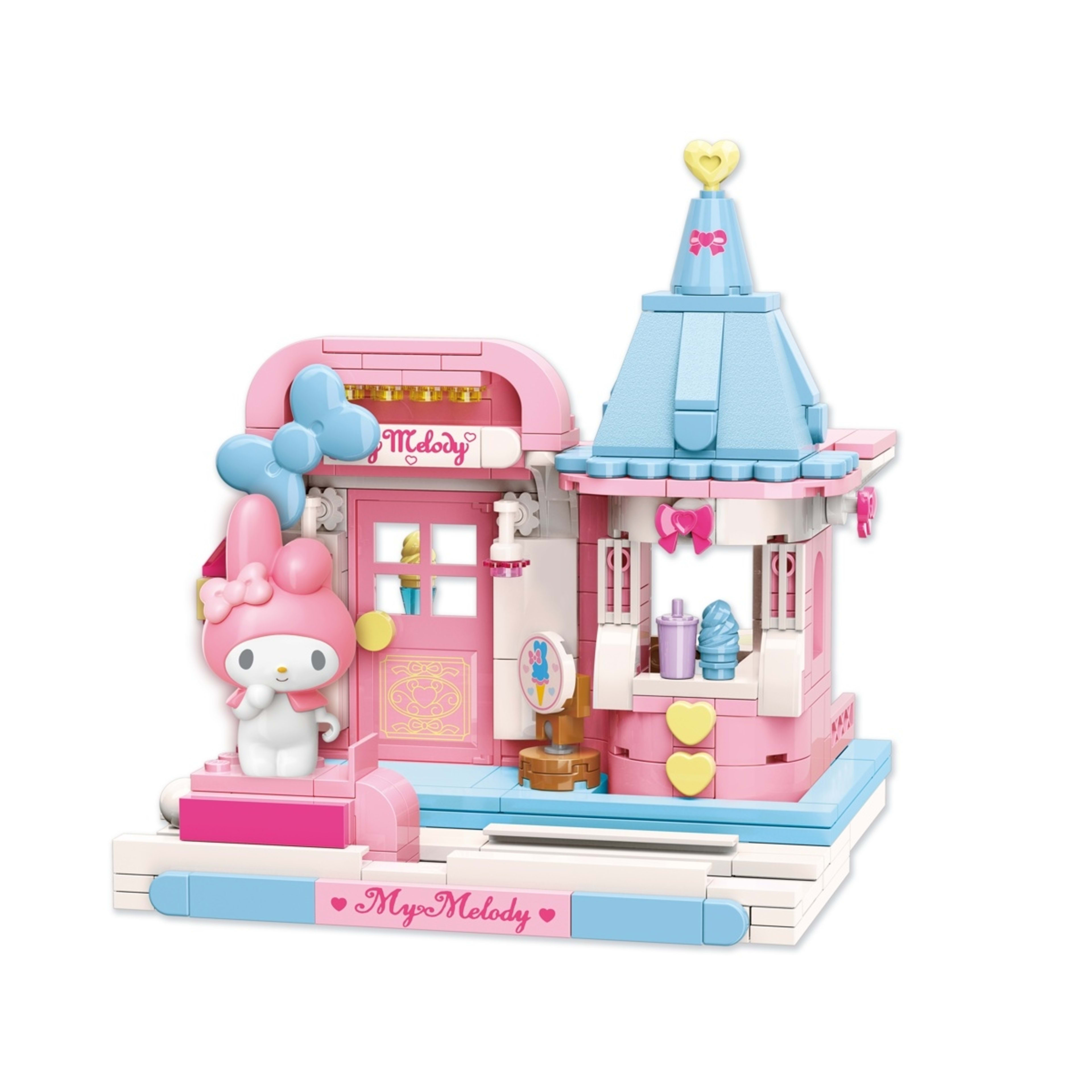348 Piece Keepplay Hello Kitty My Melody Sweet Ice Cream House Playset - Kmart