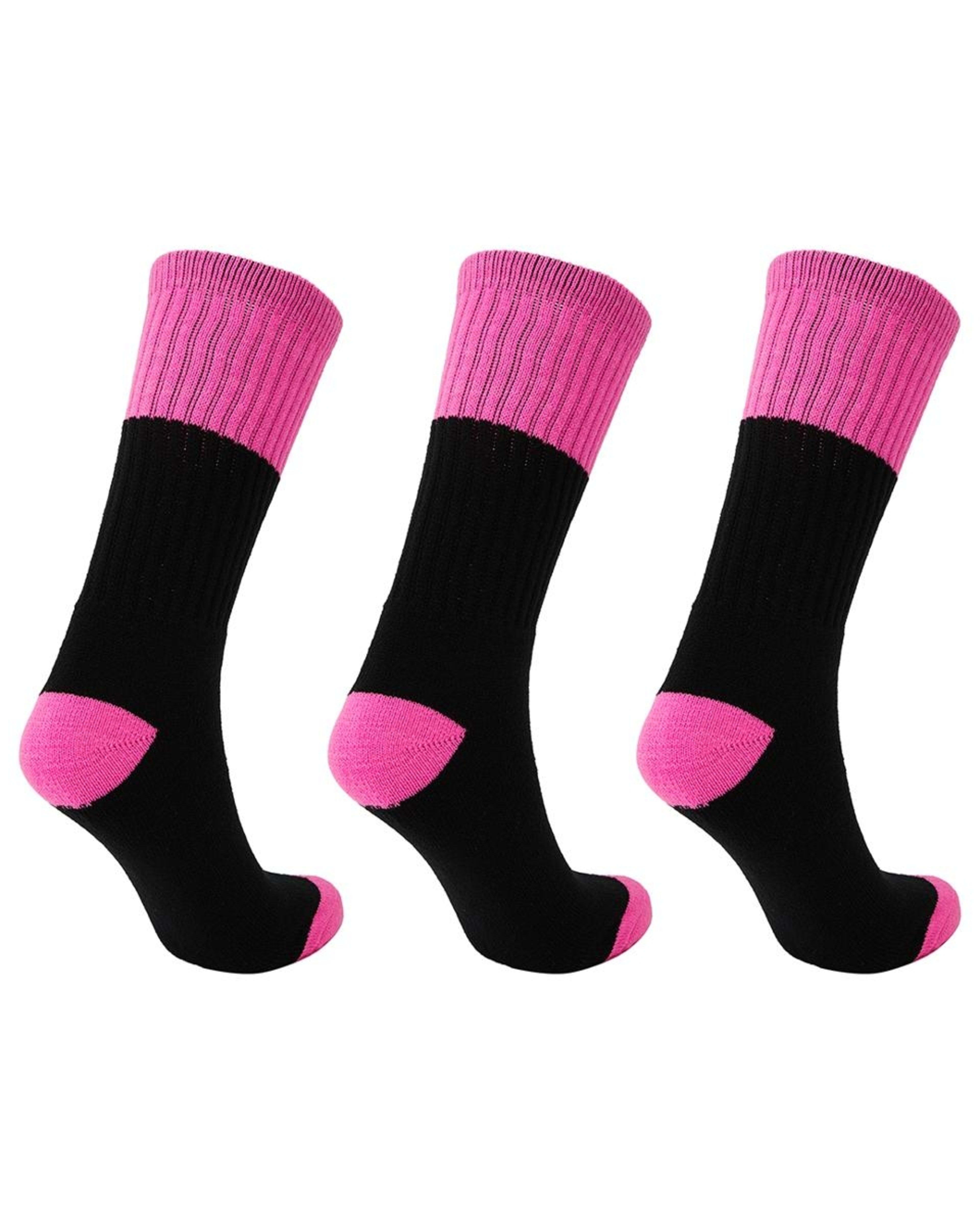 3 Pack Ribbed Full Terry Foot Work Socks - Kmart NZ