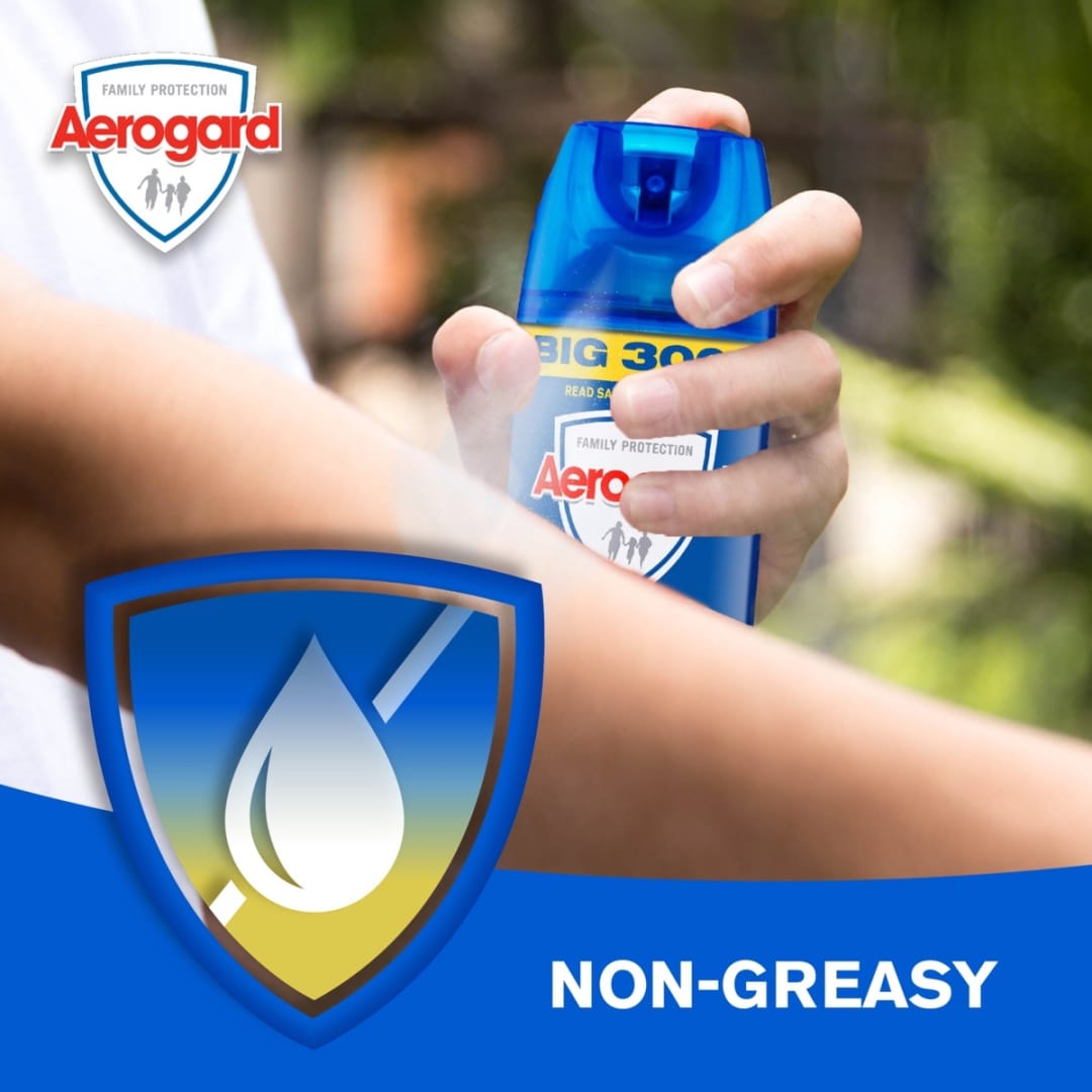 Aerogard Body Odourless Protection Insect Repellent Aerosol Spray 300g ...