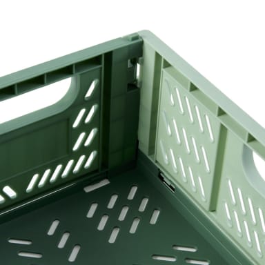 5L Collapsible Crate - Small, Green - Kmart