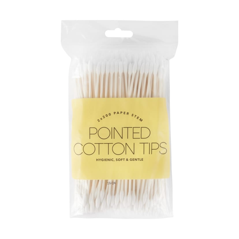 400 Piece Paper Stem Pointed Cotton Tips - Kmart