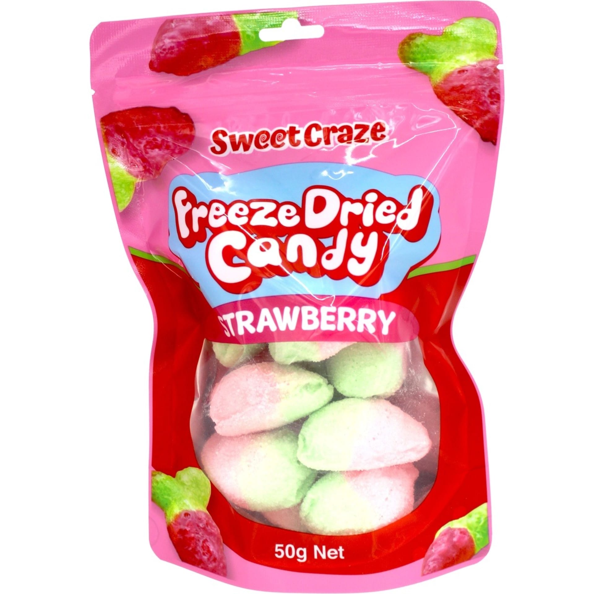 Sweet Craze Strawberry Freeze Dried Candy 50g - Kmart