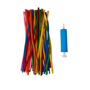 50 Pack Twist Balloons with Pump - Kmart