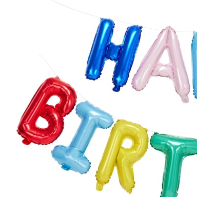 Bright Happy Birthday Foil Balloon - Kmart