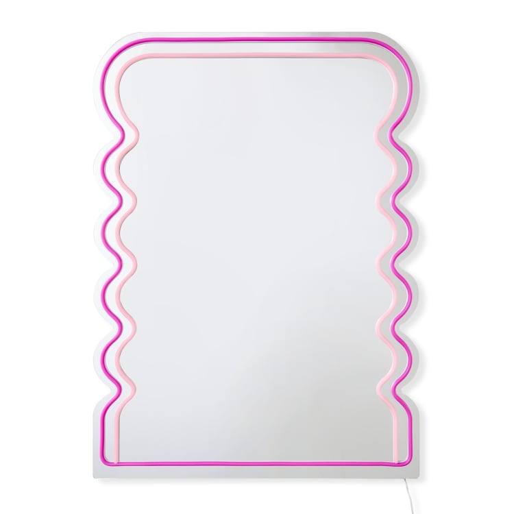 Wavy LED Mirror - Kmart