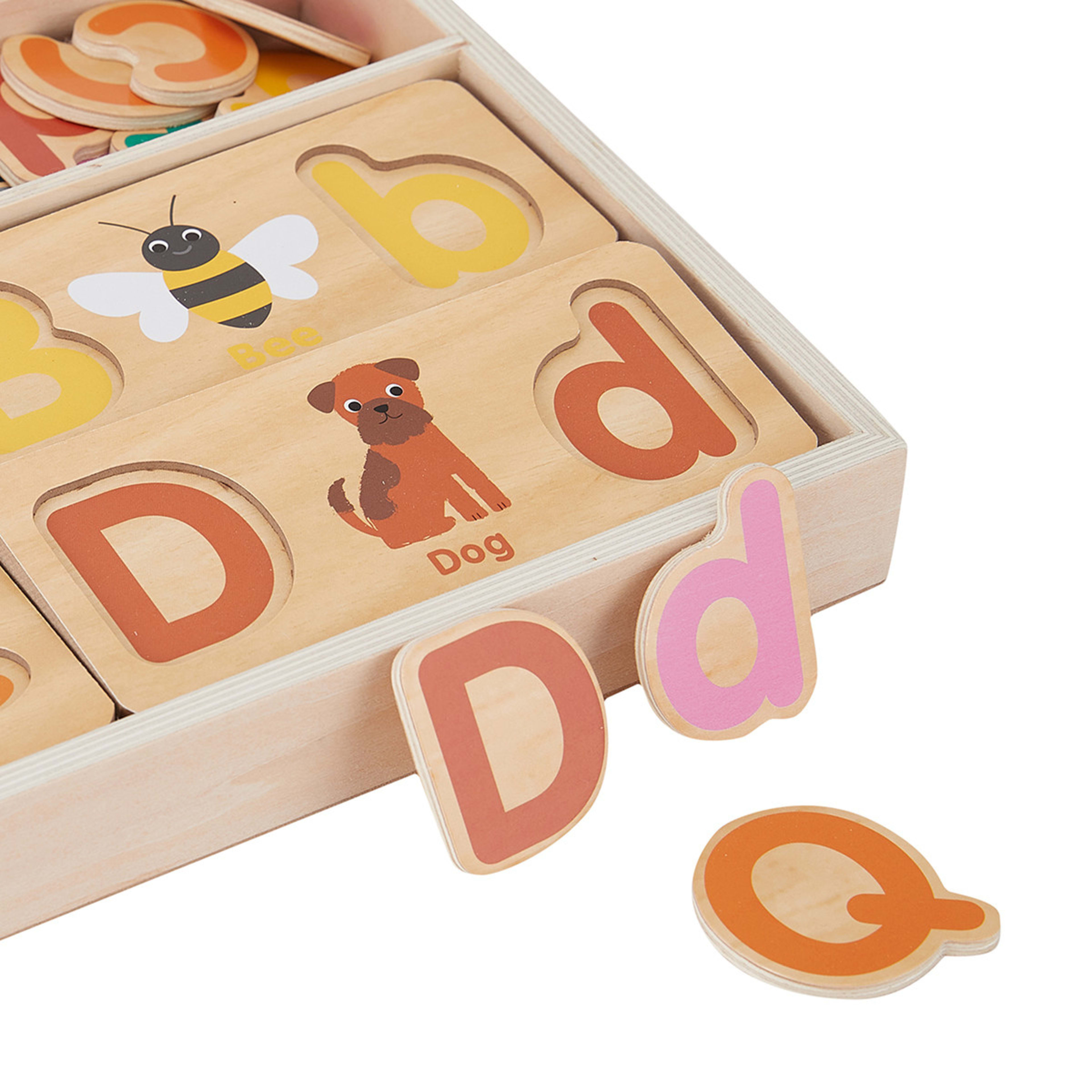 Wooden ABC Matching Puzzle Set - Kmart