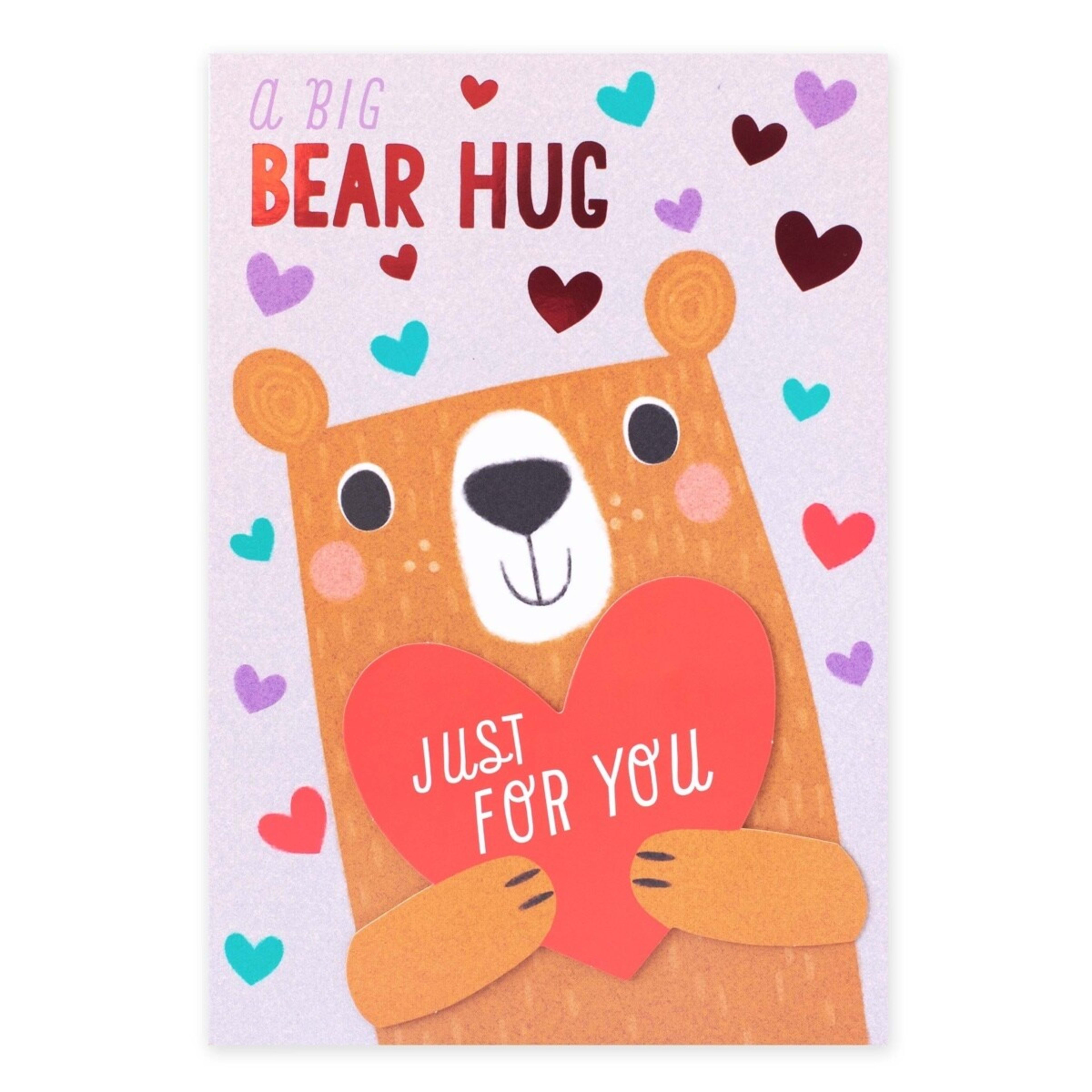 Hallmark Valentine's Day Card - A Big Bear Hug Just For You - Kmart NZ