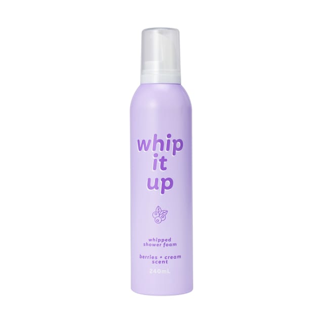 Whip It Up Whipped Shower Foam 240ml - Berries and Cream Scent - Kmart