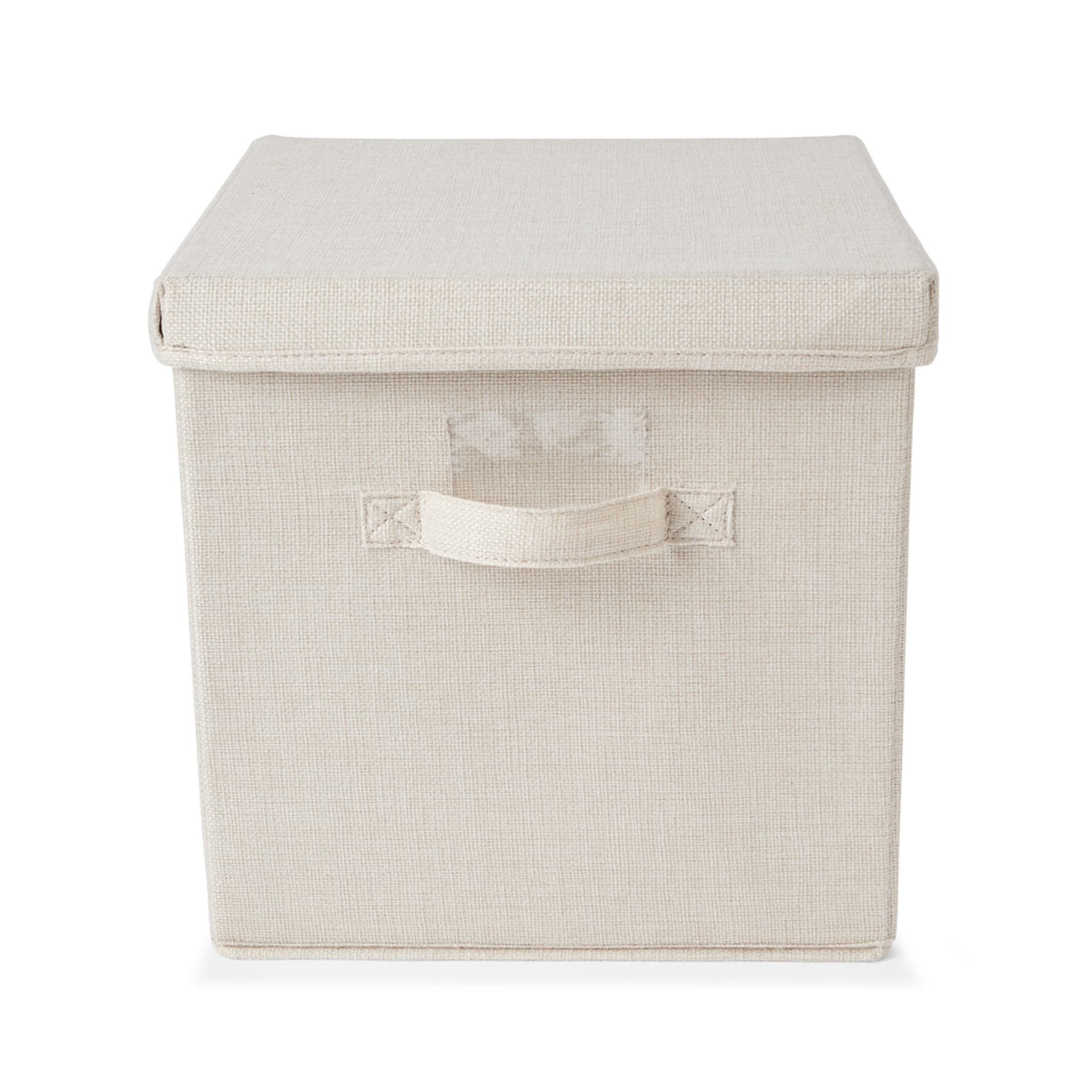 Linen Look Storage Box - Kmart