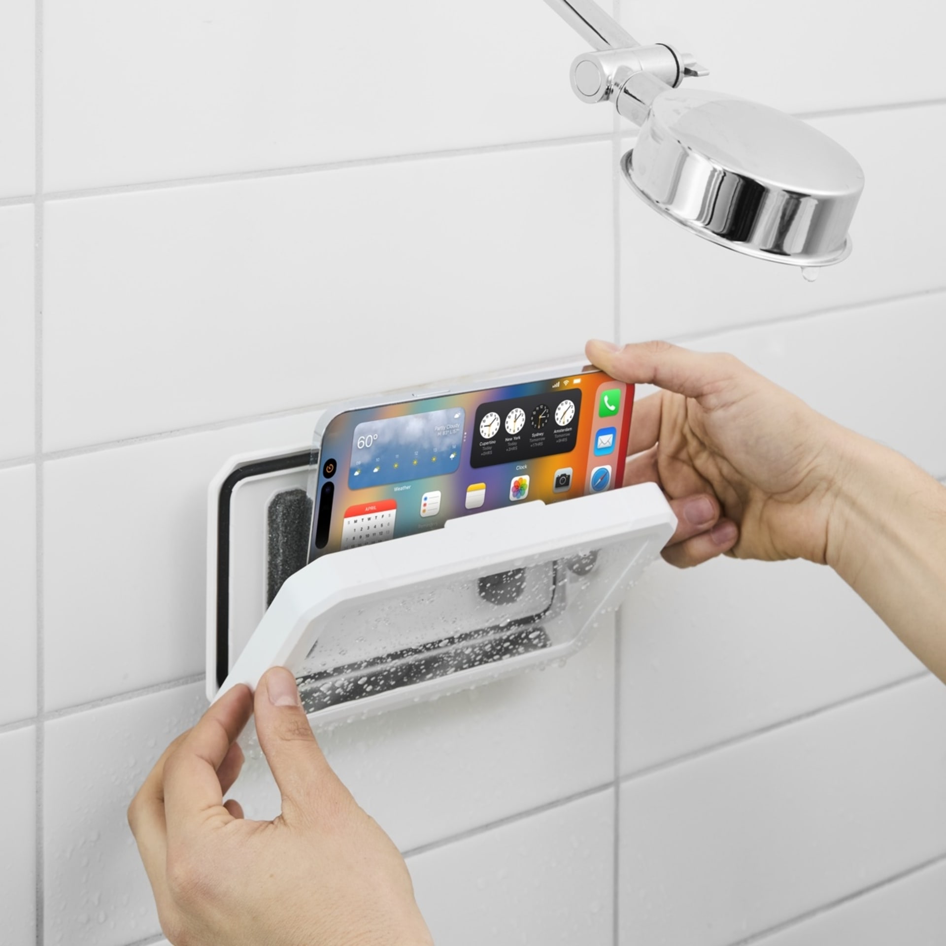 Shower Phone Holder - White - Kmart