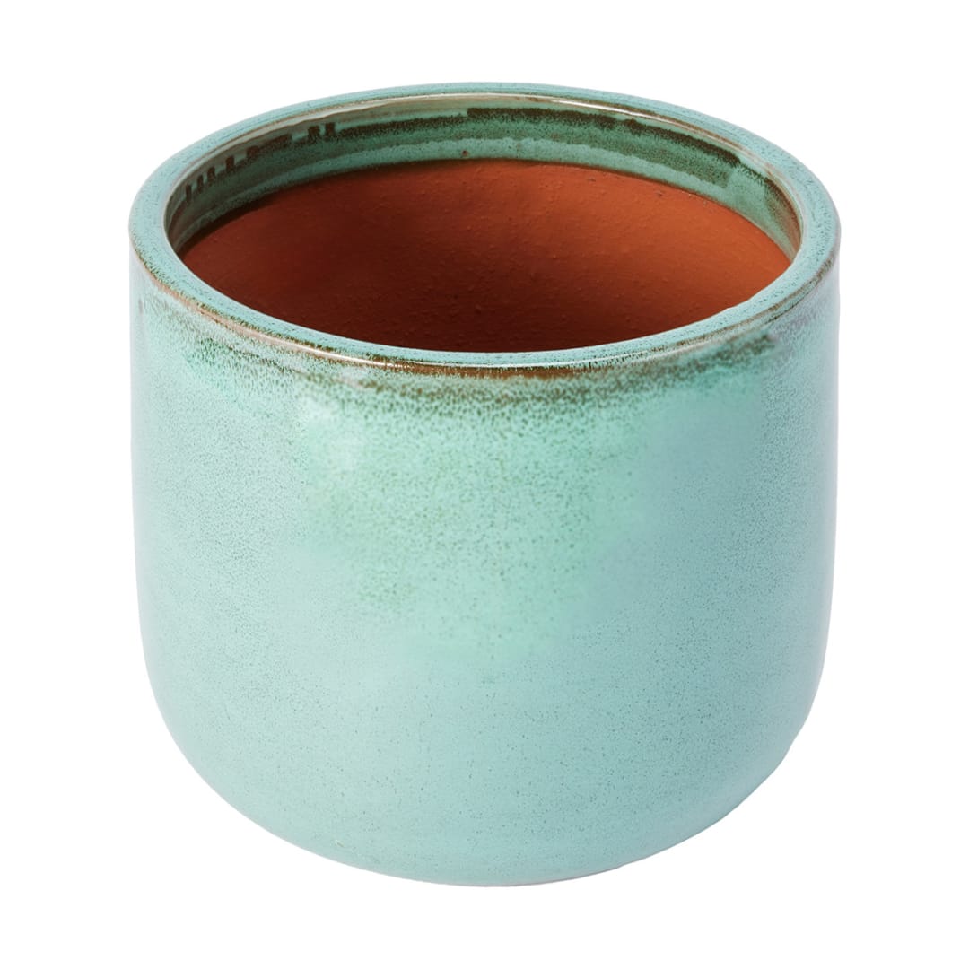 Glazed Teal Pot - Kmart