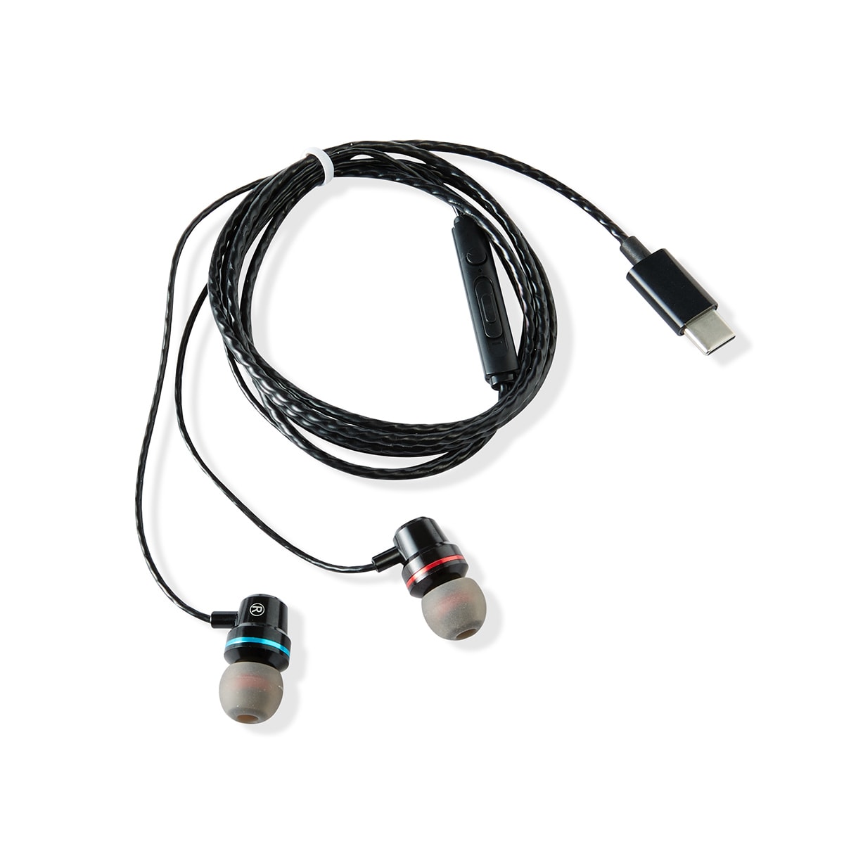 Type-C Pod Earphones - Black - Kmart NZ