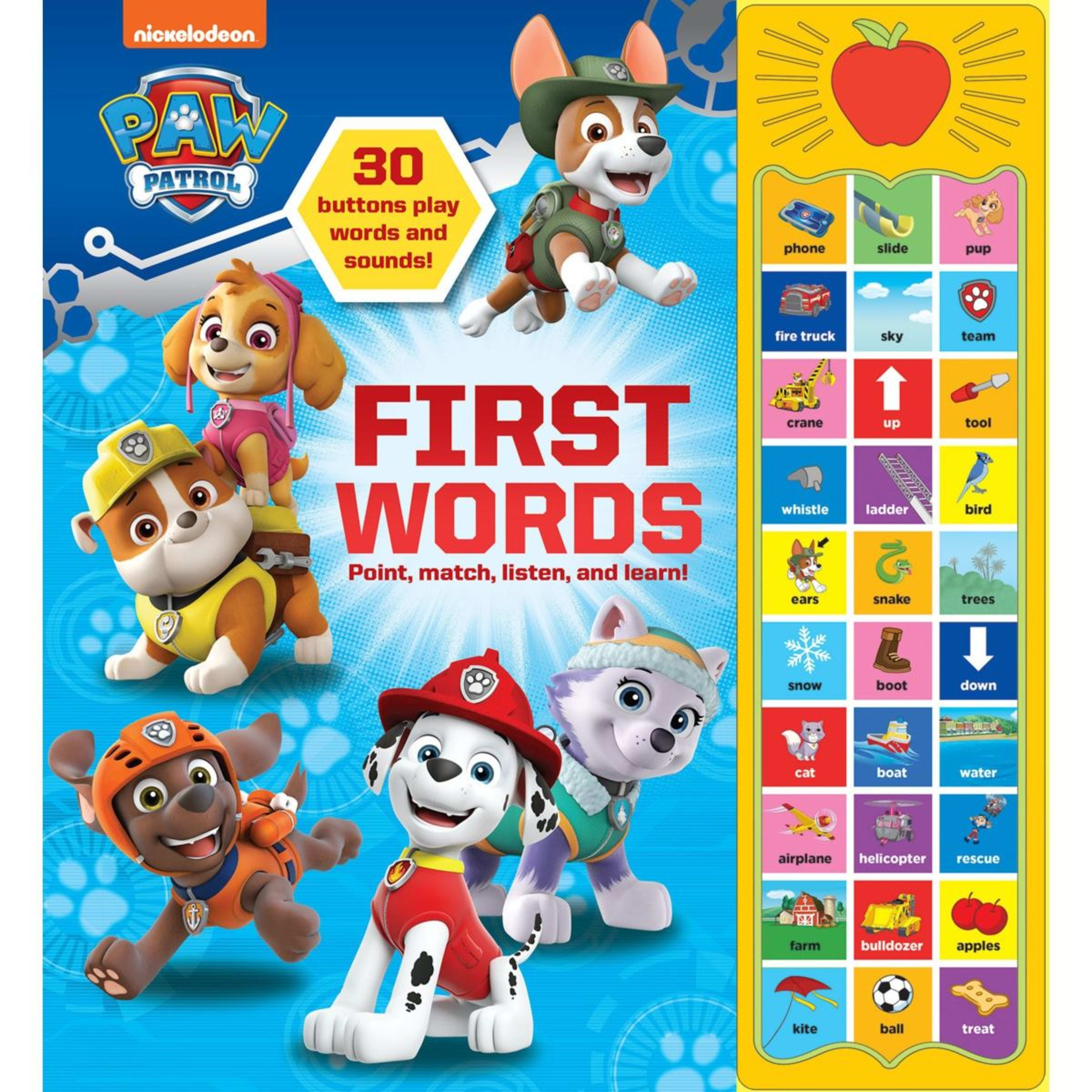 Nickelodeon PAW Patrol First Words 30 Button Sound Book - Kmart