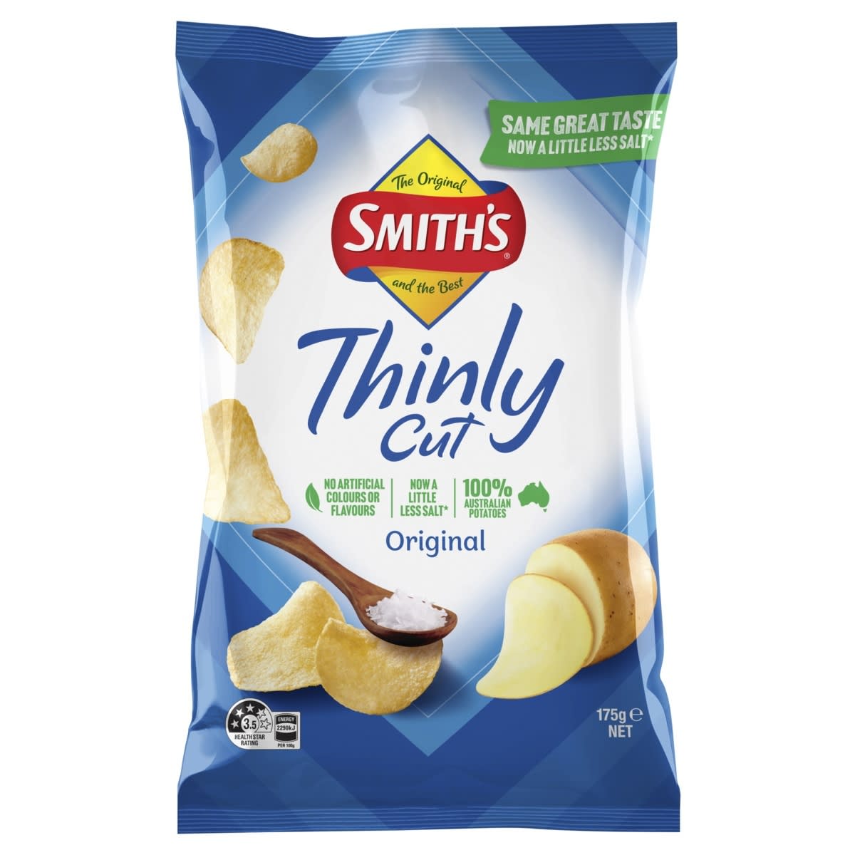 Smith's Thinly Cut Original Crisps 175g - Kmart