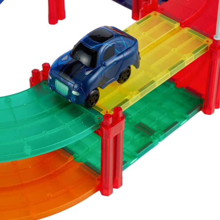 72 Piece Magnetic Race Track Set - Kmart