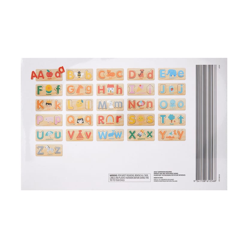 Wooden ABC Matching Puzzle Set - Kmart