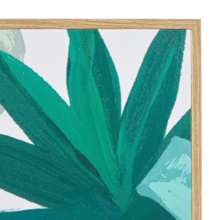 Green Palm Framed Canvas - Kmart