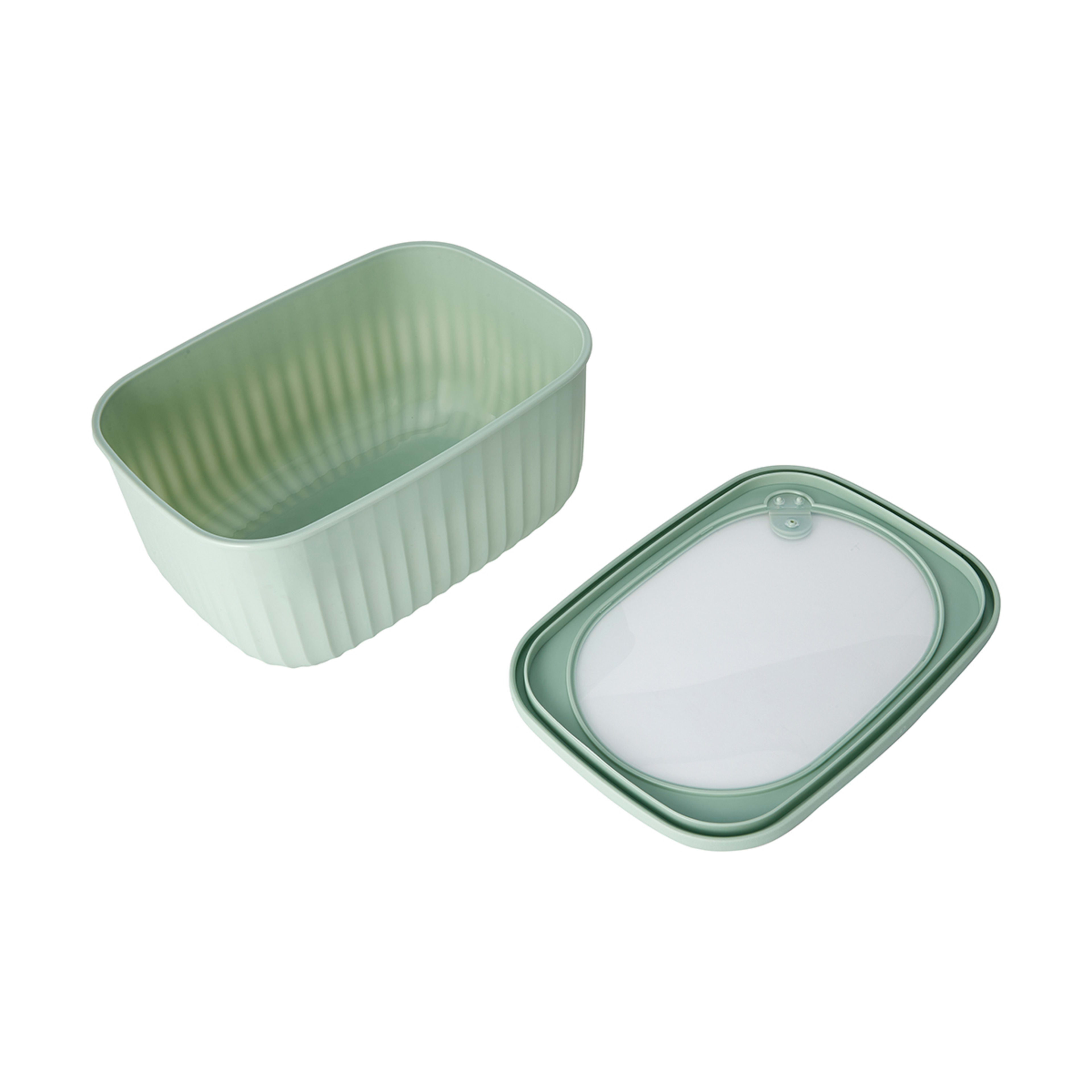 4 Piece Rectangle Nested Food Storage Set - Green - Kmart
