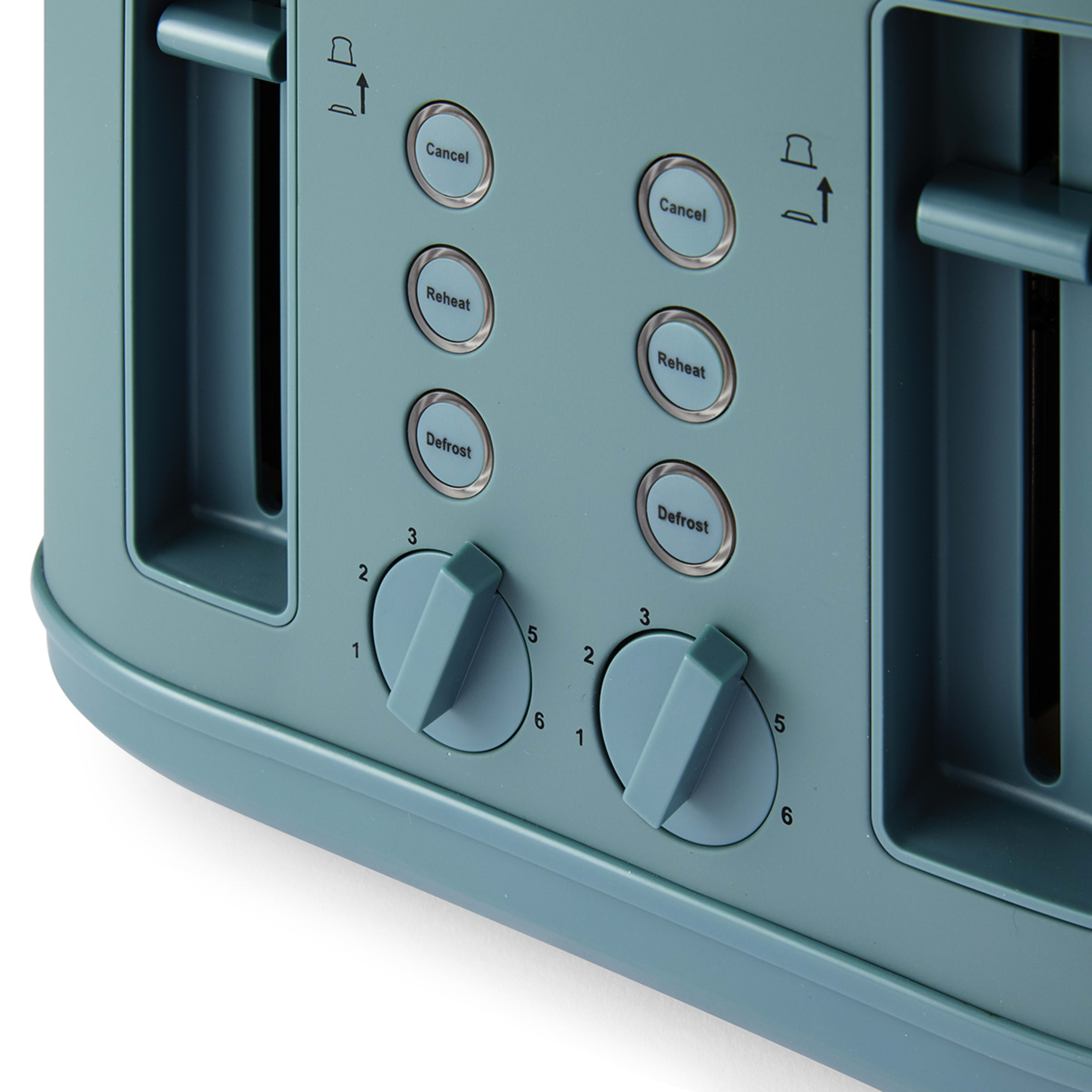 4 Slice Soft Touch Toaster - Dark Green - Kmart