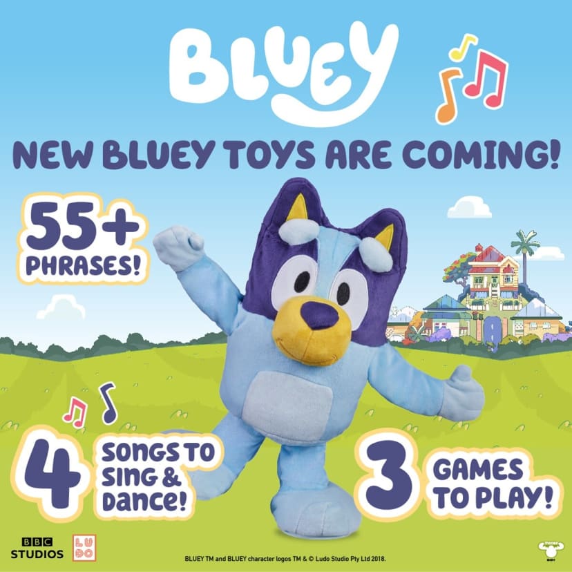 Dance & Play Bluey Plush Toy - Kmart