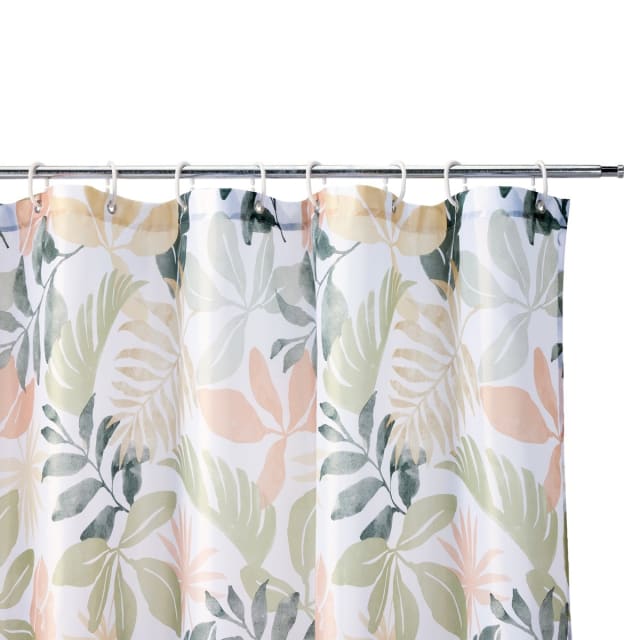 Multi Leaf Shower Curtain - Kmart