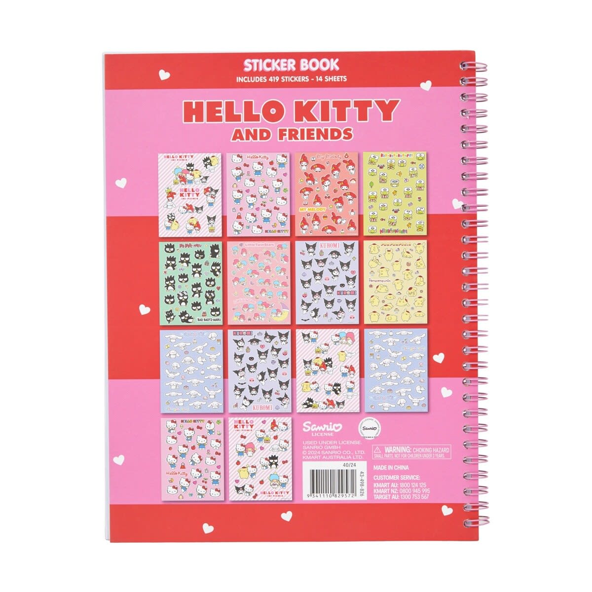 Hello Kitty and Friends Sticker Book - Kmart