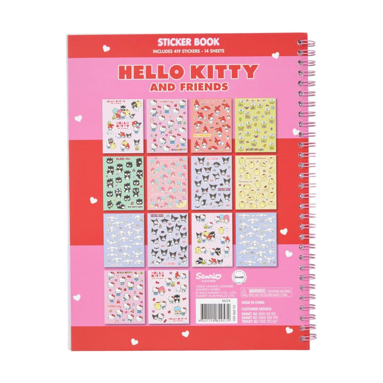 Hello Kitty and Friends Sticker Book - Kmart