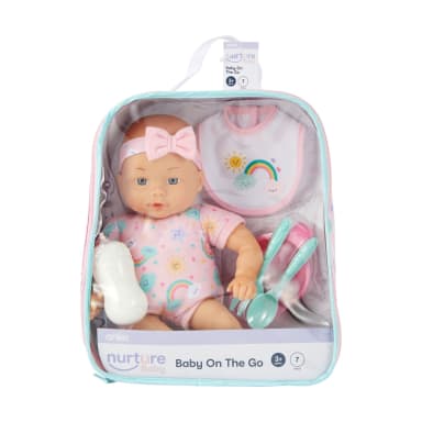 7 Piece Nurture Baby: Baby On The Go Playset - Kmart NZ