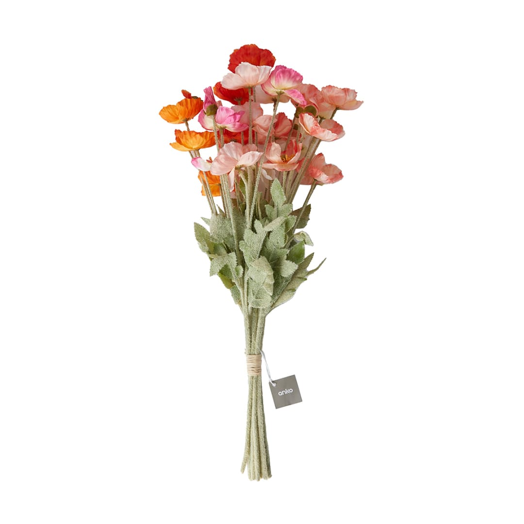 Artificial Poppies Bunch - Kmart