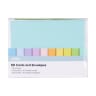 50 Pack Cards and Envelopes - Pastel - Kmart