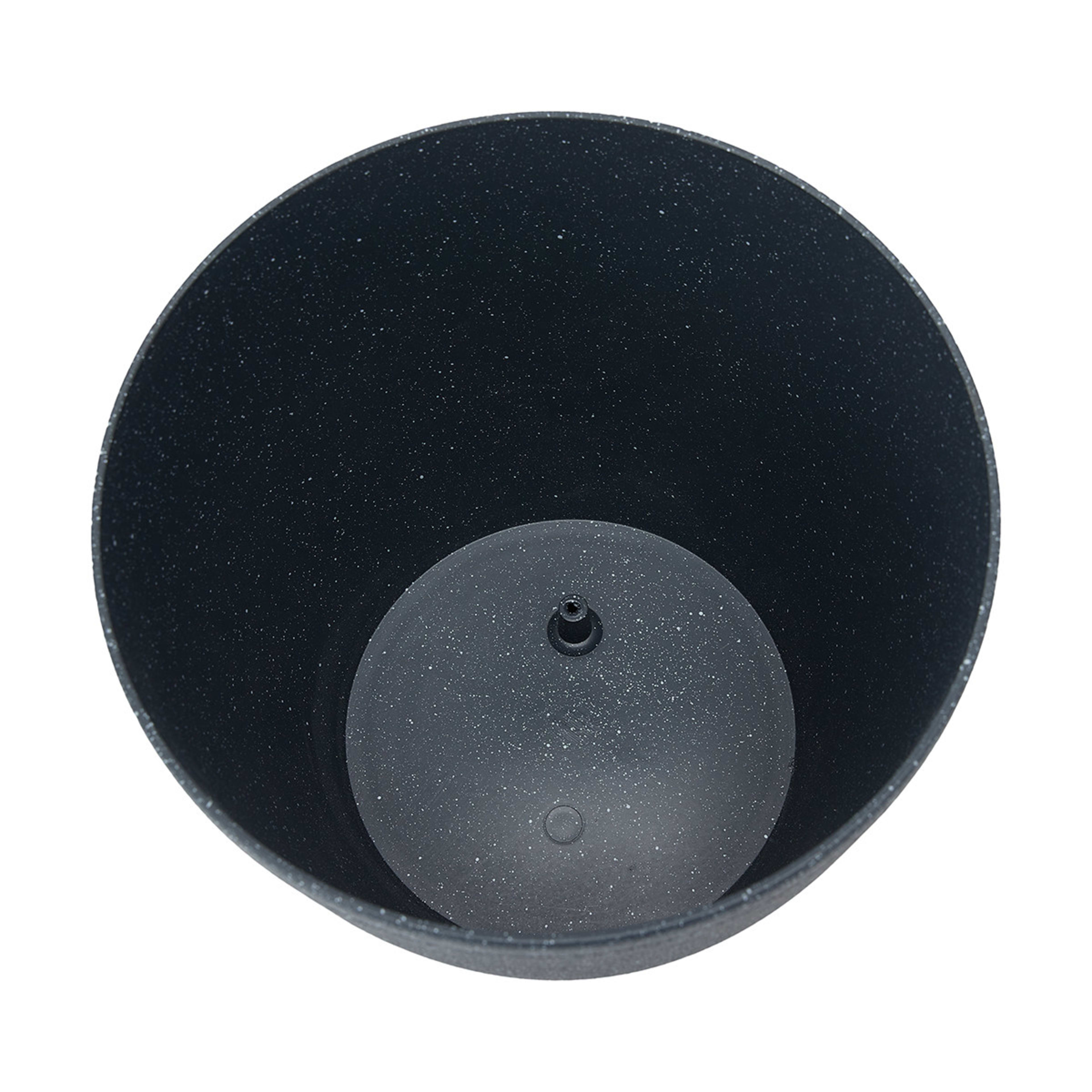 28cm Textured Pot - Grey - Kmart