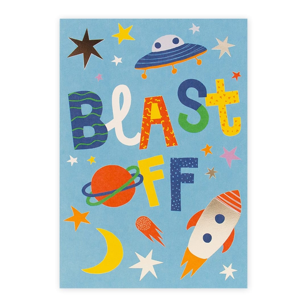 Hallmark Birthday Card - Outer Space - Kmart