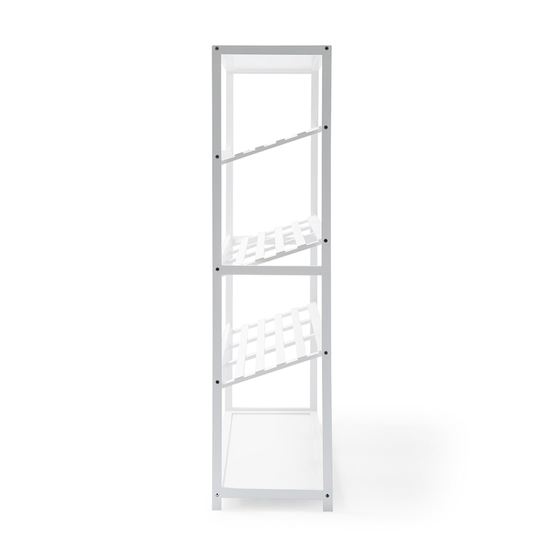 5 Tier White Bamboo Shoe Rack - Kmart