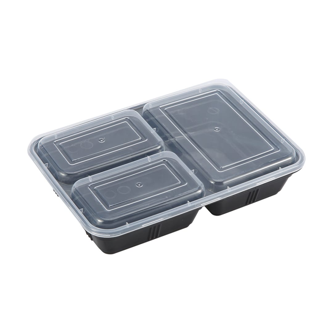 8 Piece 3 Compartment Meal Prep Containers - Kmart