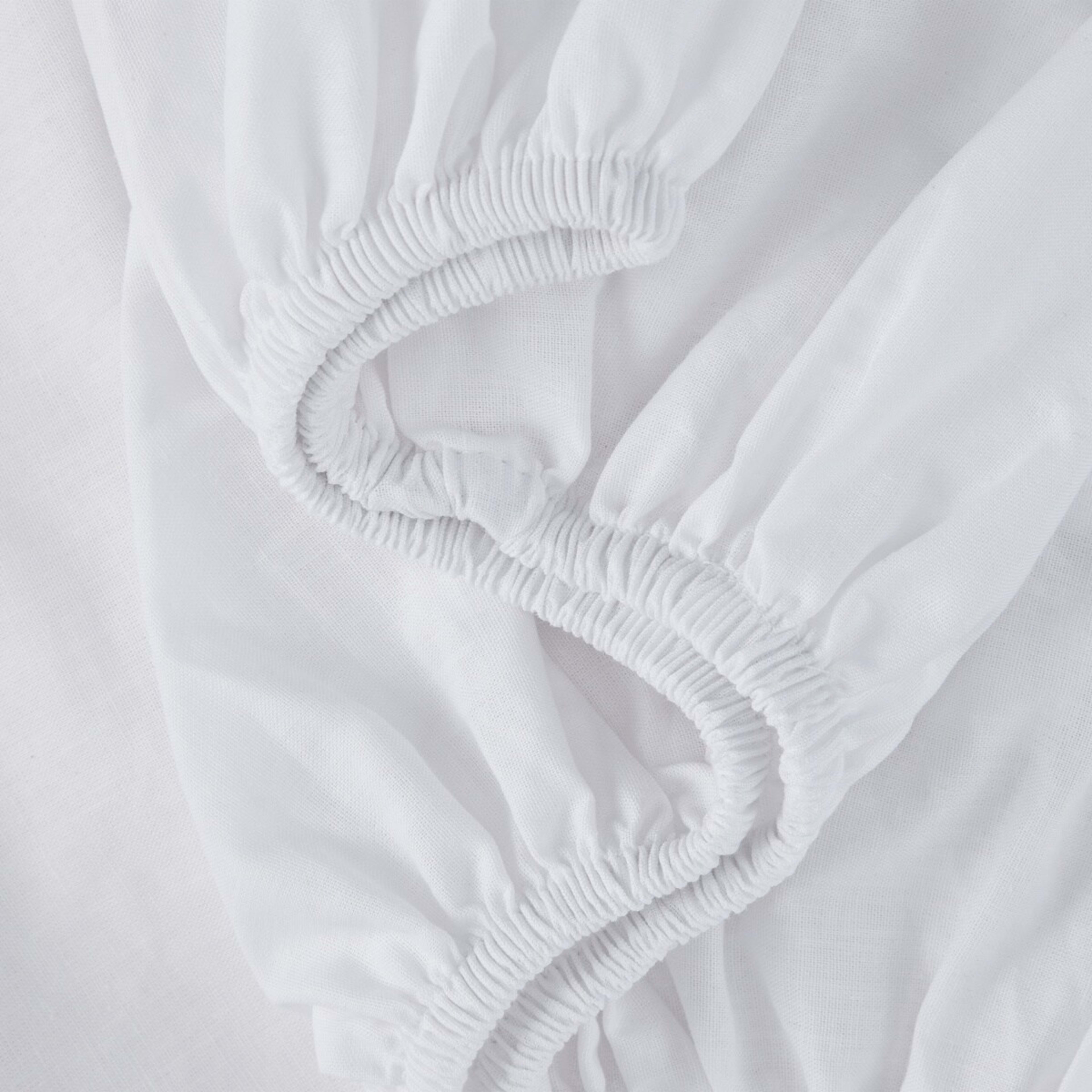 2 Pack Cotton Fitted Bassinet Sheets - White and Stripe - Kmart